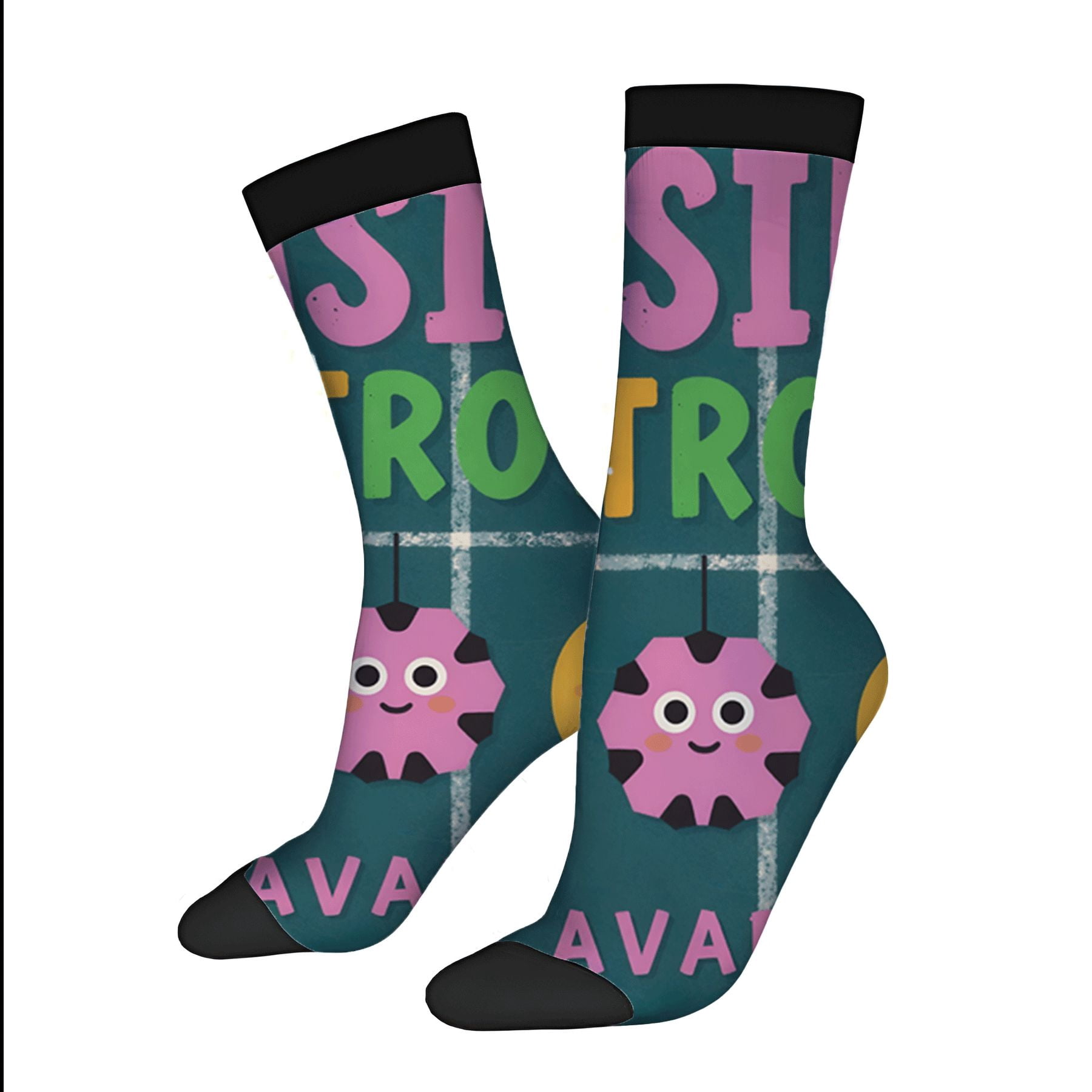 Four Seasons Universal Socks - 2 Pairs of Trendy Unisex Socks with ...