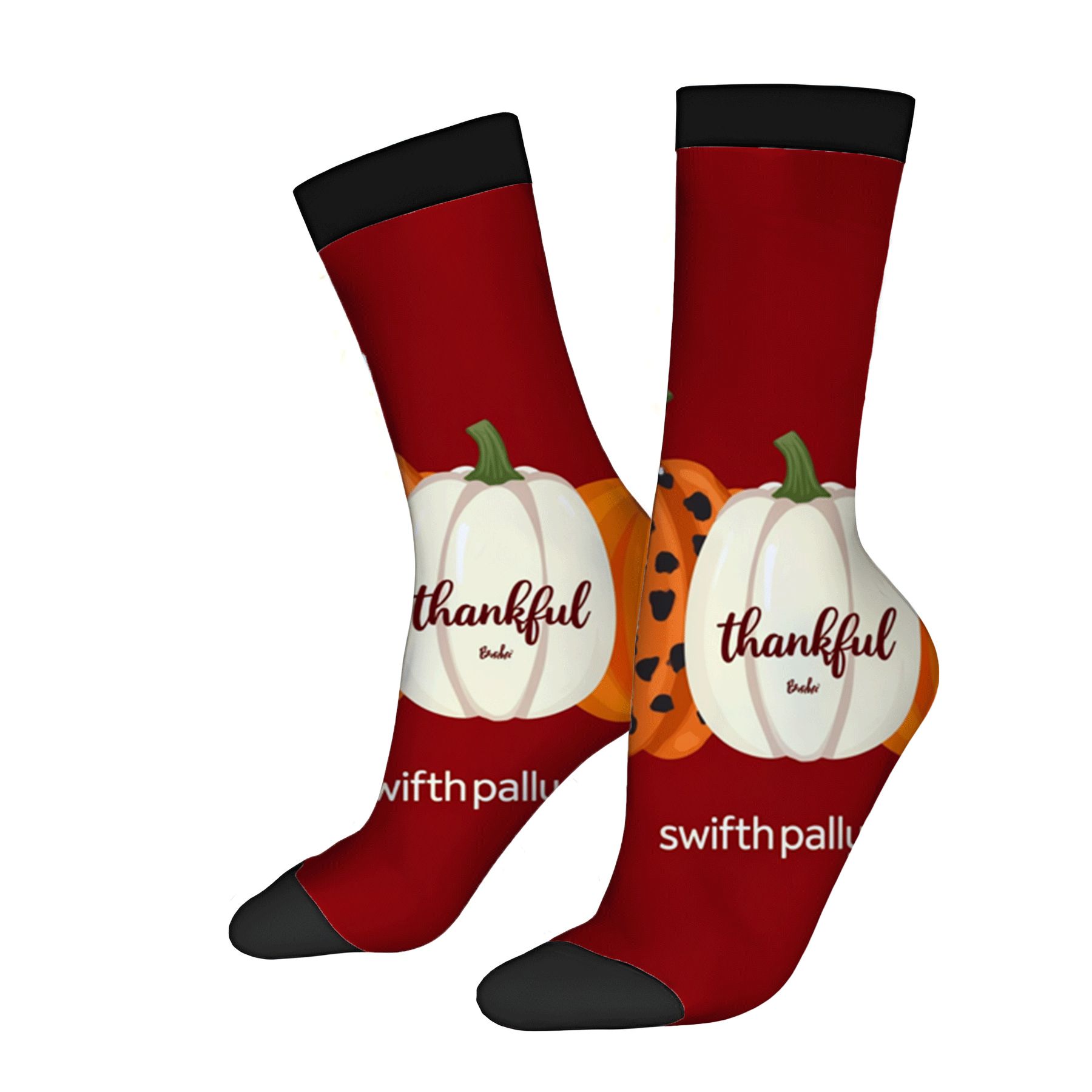 Four Seasons Universal Socks - 2 Pairs of Trendy Unisex Socks with Red ...