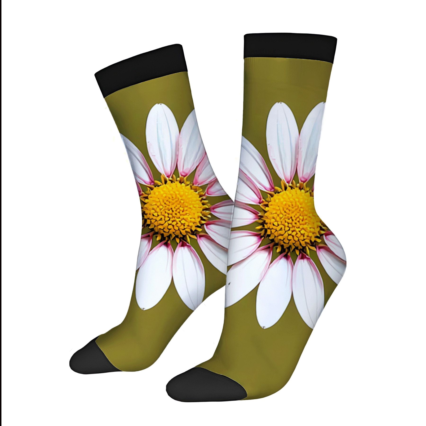 Four Seasons Universal Socks - 2 Pairs of Unisex Trendy Floral Design ...