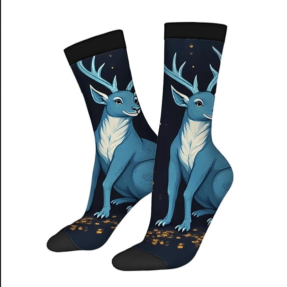 Four Seasons Universal Socks - 2 Pairs of Unisex Trendy Socks with Blue ...