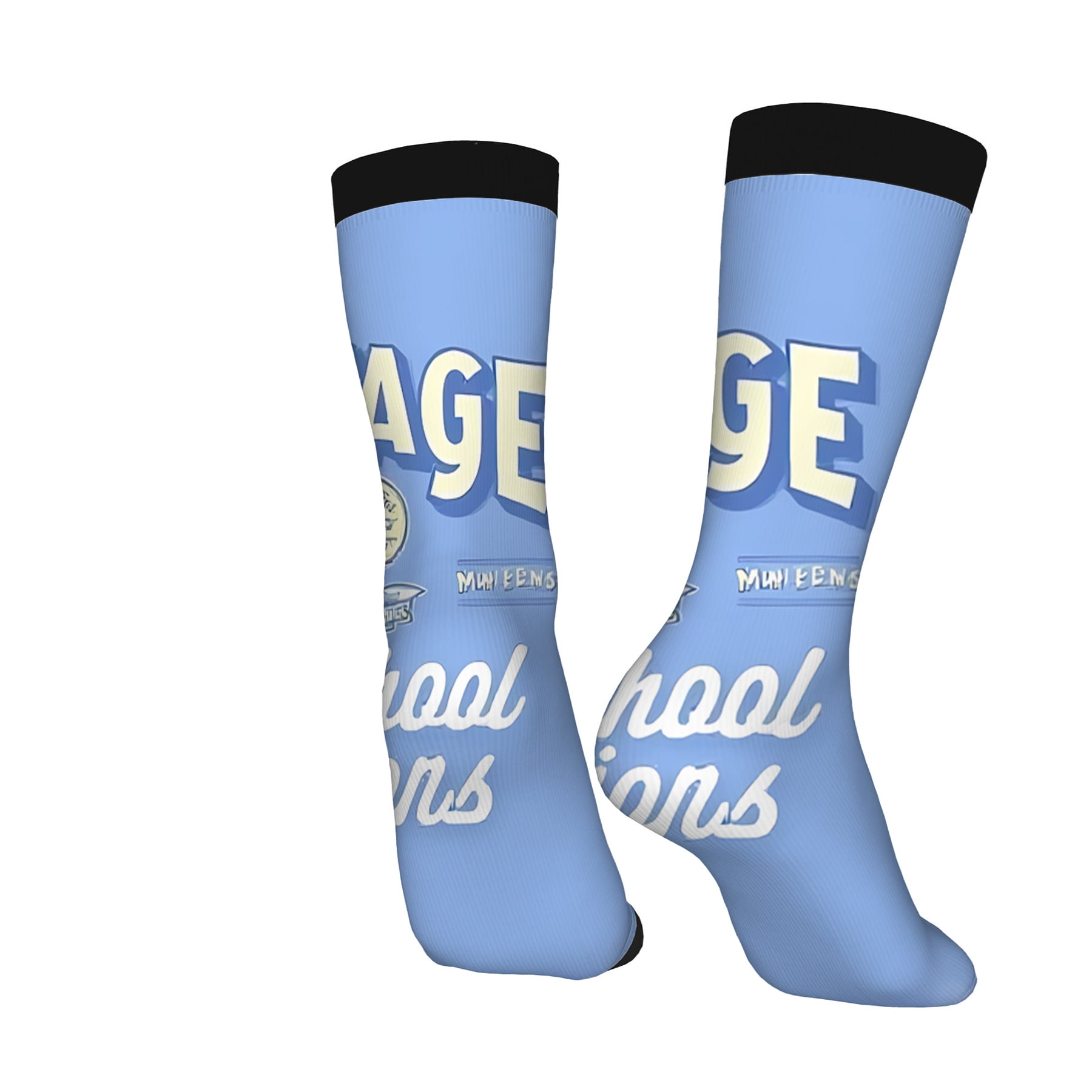 Four Seasons Universal Socks - 2 Pairs of Unisex Trendy Socks with Blue ...