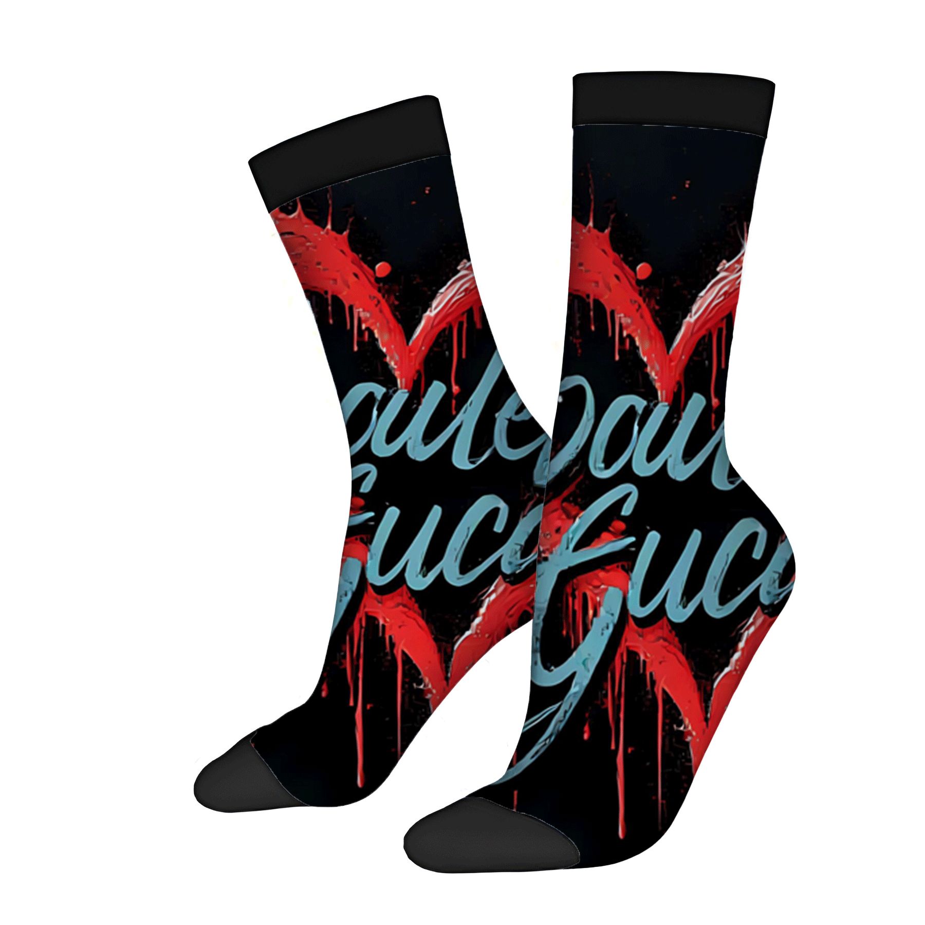 Four Seasons Universal Socks - 2 Pairs of Unisex Trendy Socks with Bold ...