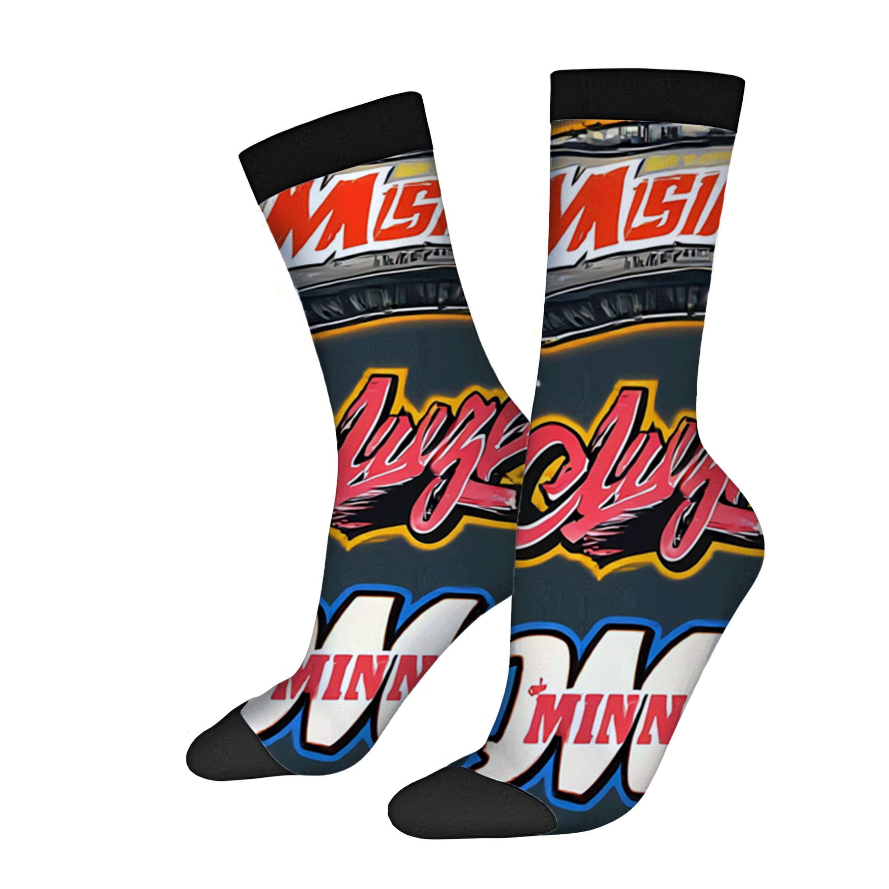 Four Seasons Universal Socks - 2 Pairs of Unisex Trendy Socks with Bold ...