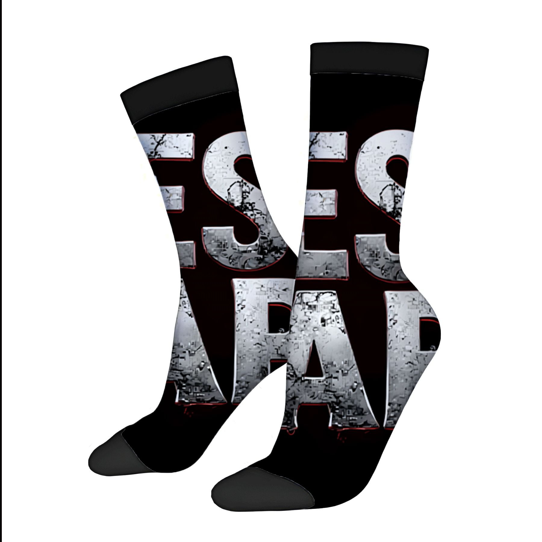 Four Seasons Universal Socks 2 Pairs of Unisex Trendy Socks with Bold ...