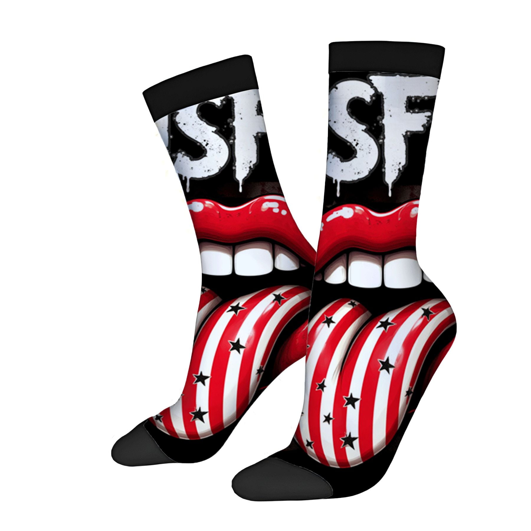 Four Seasons Universal Socks - 2 Pairs of Unisex Trendy Socks with Bold ...