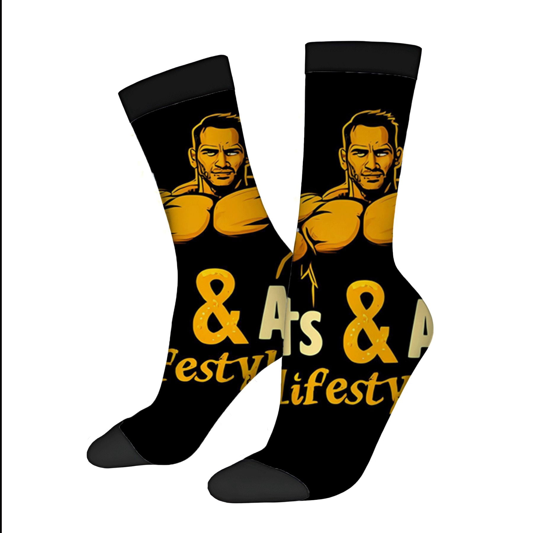 Four Seasons Universal Socks - 2 Pairs of Unisex Trendy Socks with Bold ...