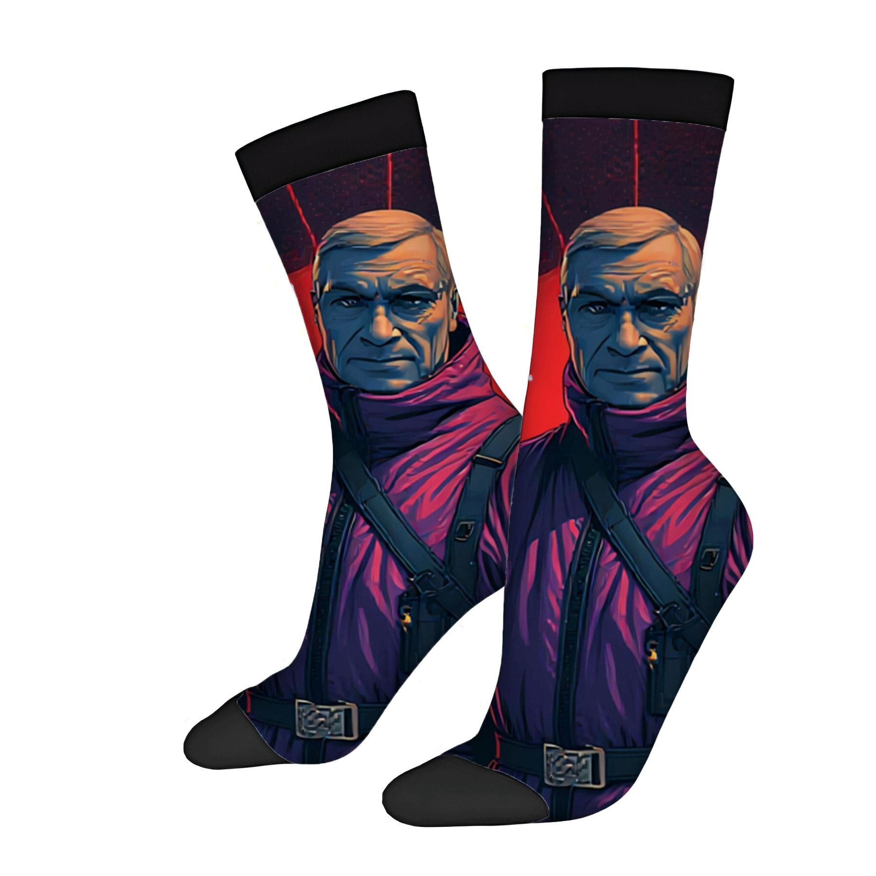 Four Seasons Universal Socks - 2 Pairs of Unisex Trendy Socks with Bold ...