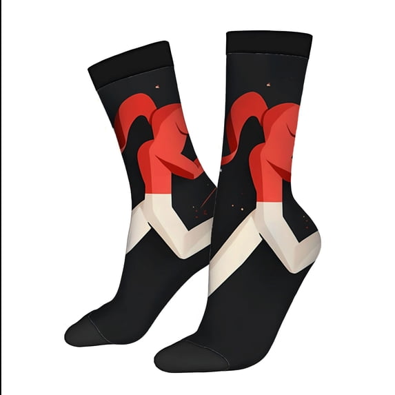 Four Seasons Universal Socks - 2 Pairs of Unisex Trendy Socks with Bold ...