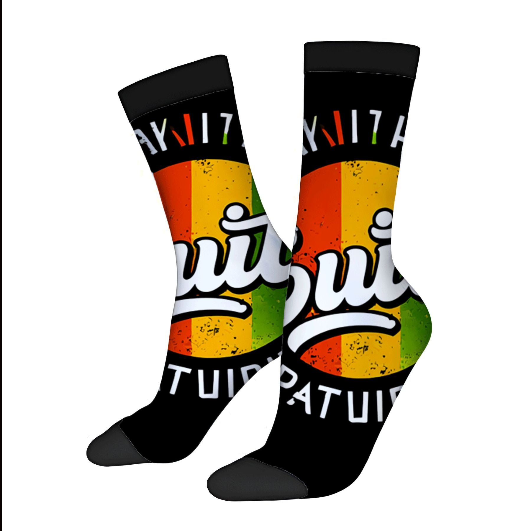 Four Seasons Universal Socks 2 Pairs of Unisex Trendy Socks with Bold ...