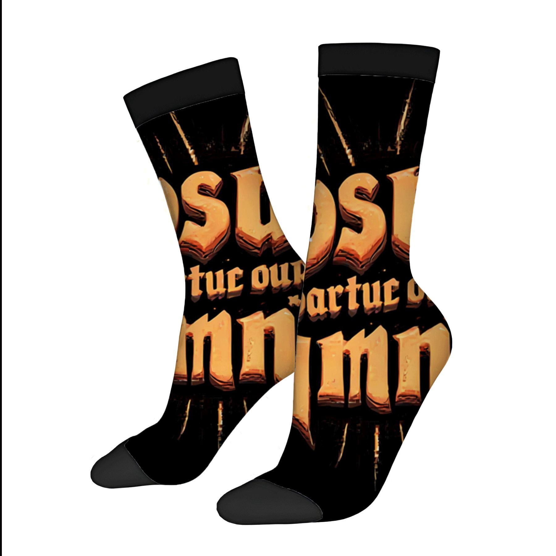 Four Seasons Universal Socks - 2 Pairs of Unisex Trendy Socks with Bold ...