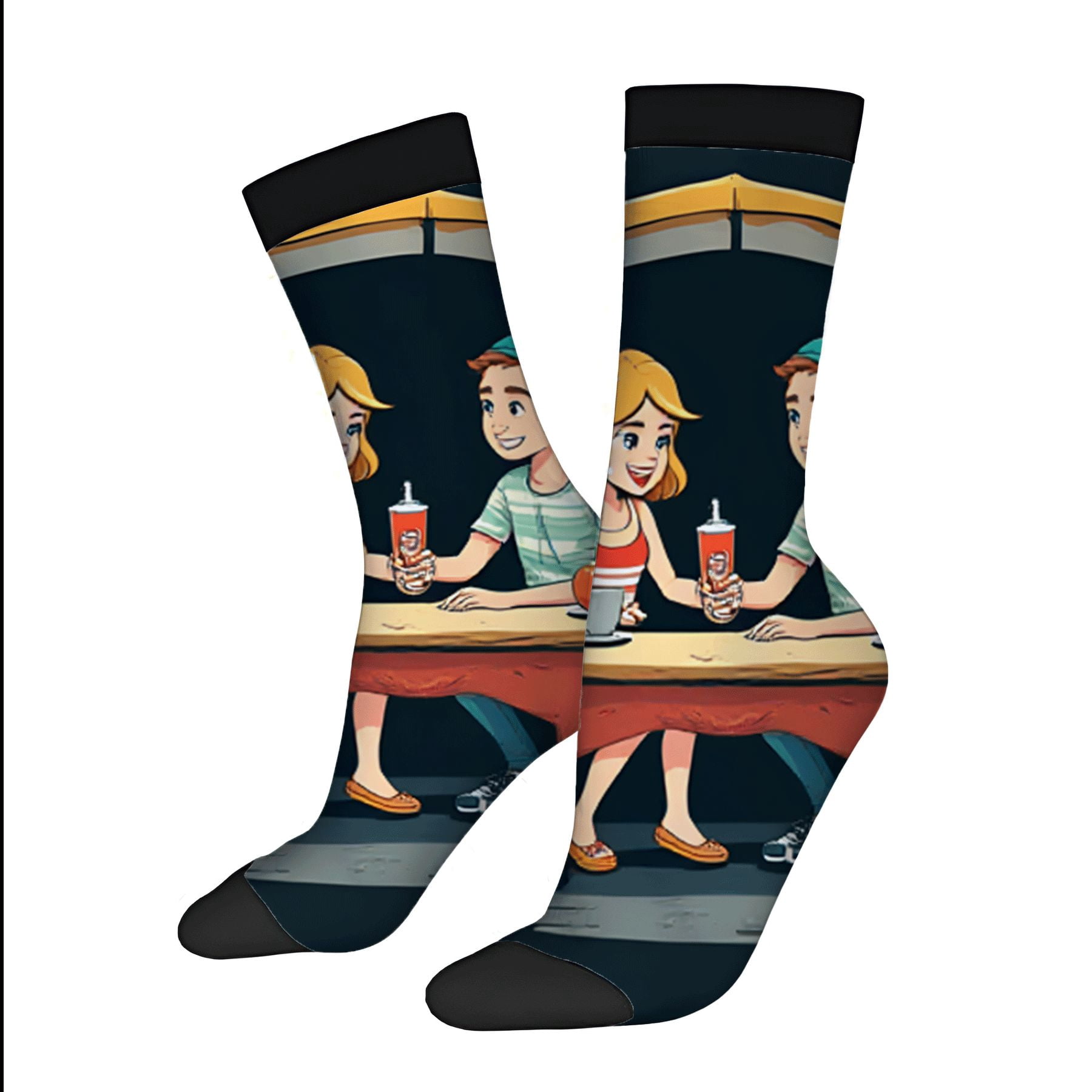 Four Seasons Universal Socks - 2 Pairs of Unisex Trendy Socks with ...