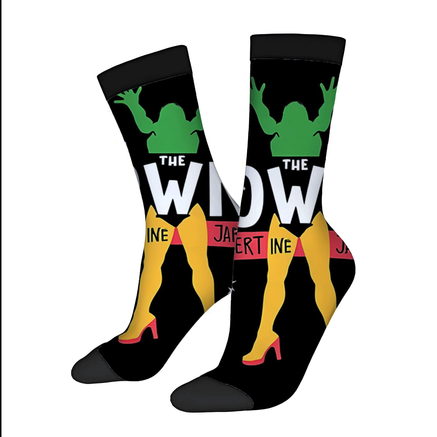 Four Seasons Universal Socks - 2 Pairs of Unisex Trendy Socks with Colorful Designs: Silhouette ...