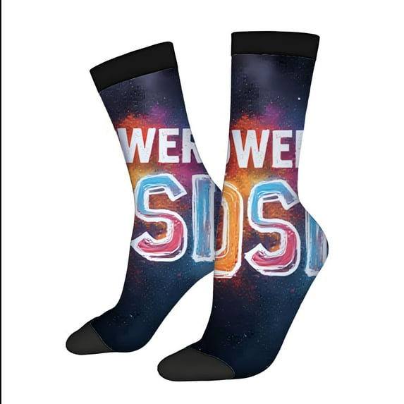 Four Seasons Universal Socks 2 Pairs of Unisex Trendy Socks with Cosmic ...