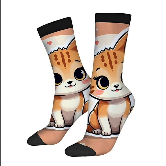 Four Seasons Universal Socks 2 Pairs of Unisex Trendy Socks with Cute ...