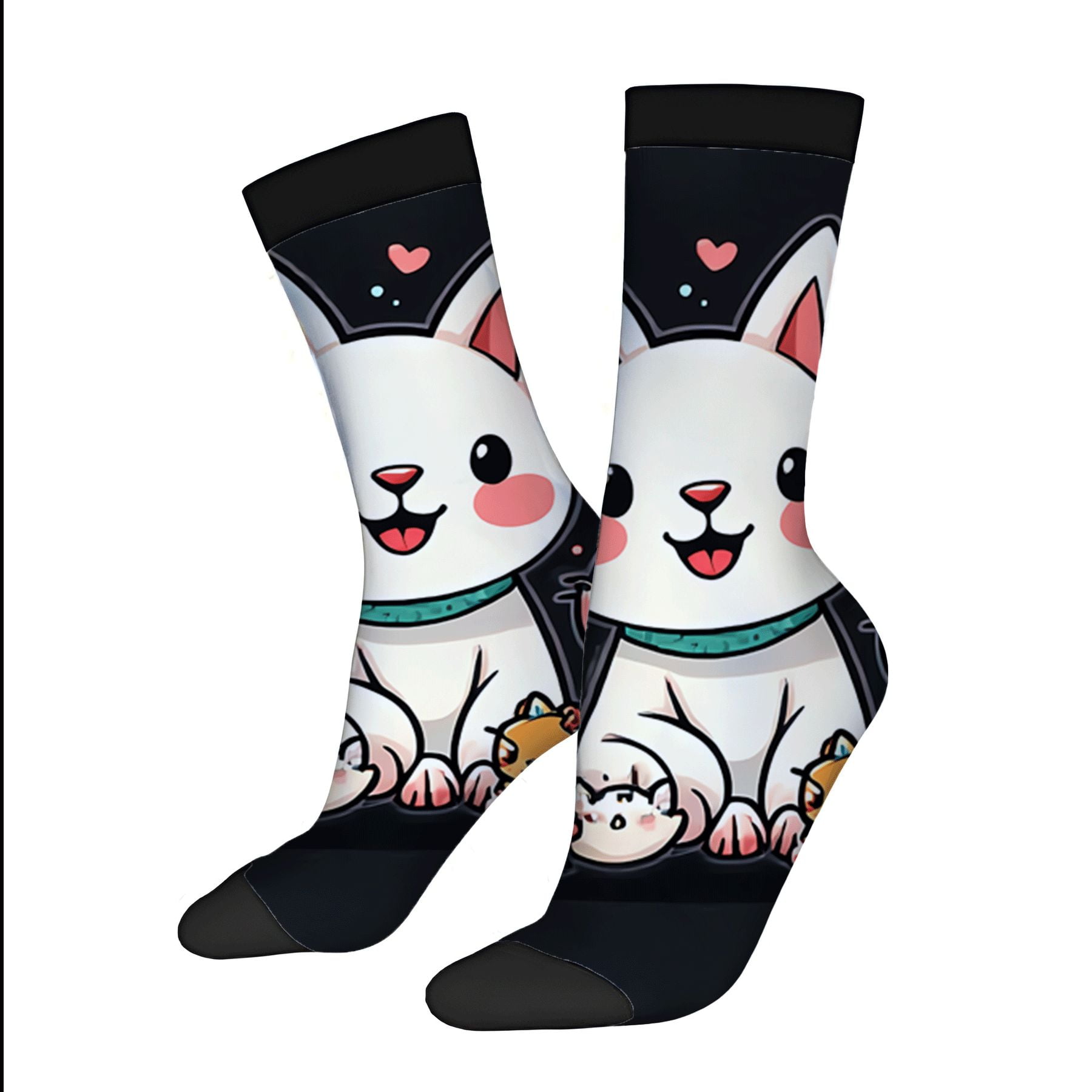 Four Seasons Universal Socks 2 Pairs of Unisex Trendy Socks with Cute ...