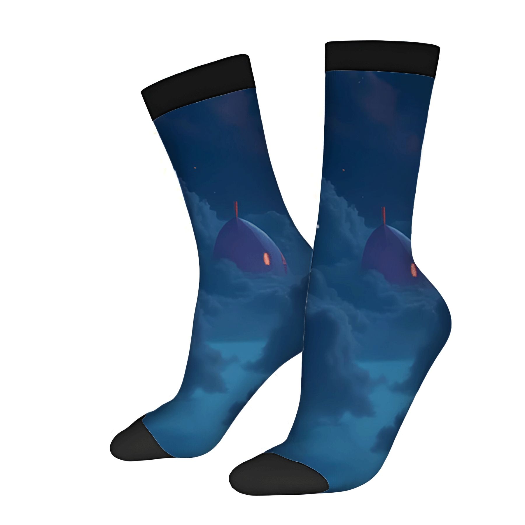 Four Seasons Universal Socks - 2 Pairs of Unisex Trendy Socks with Dark ...