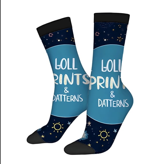 Four Seasons Universal Socks 2 Pairs of Unisex Trendy Socks with Dark ...