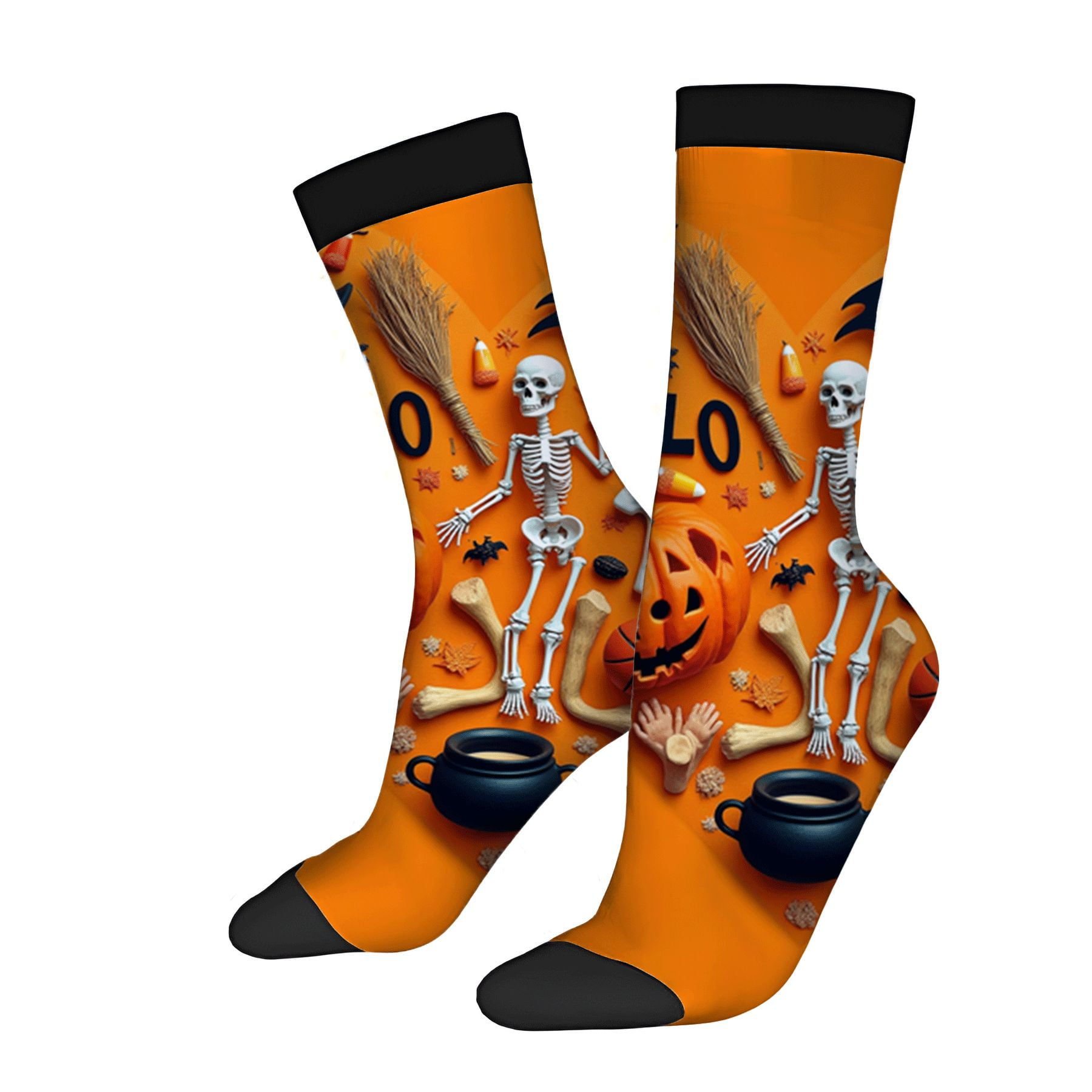Four Seasons Universal Socks - 2 Pairs of Unisex Trendy Socks with Fun ...