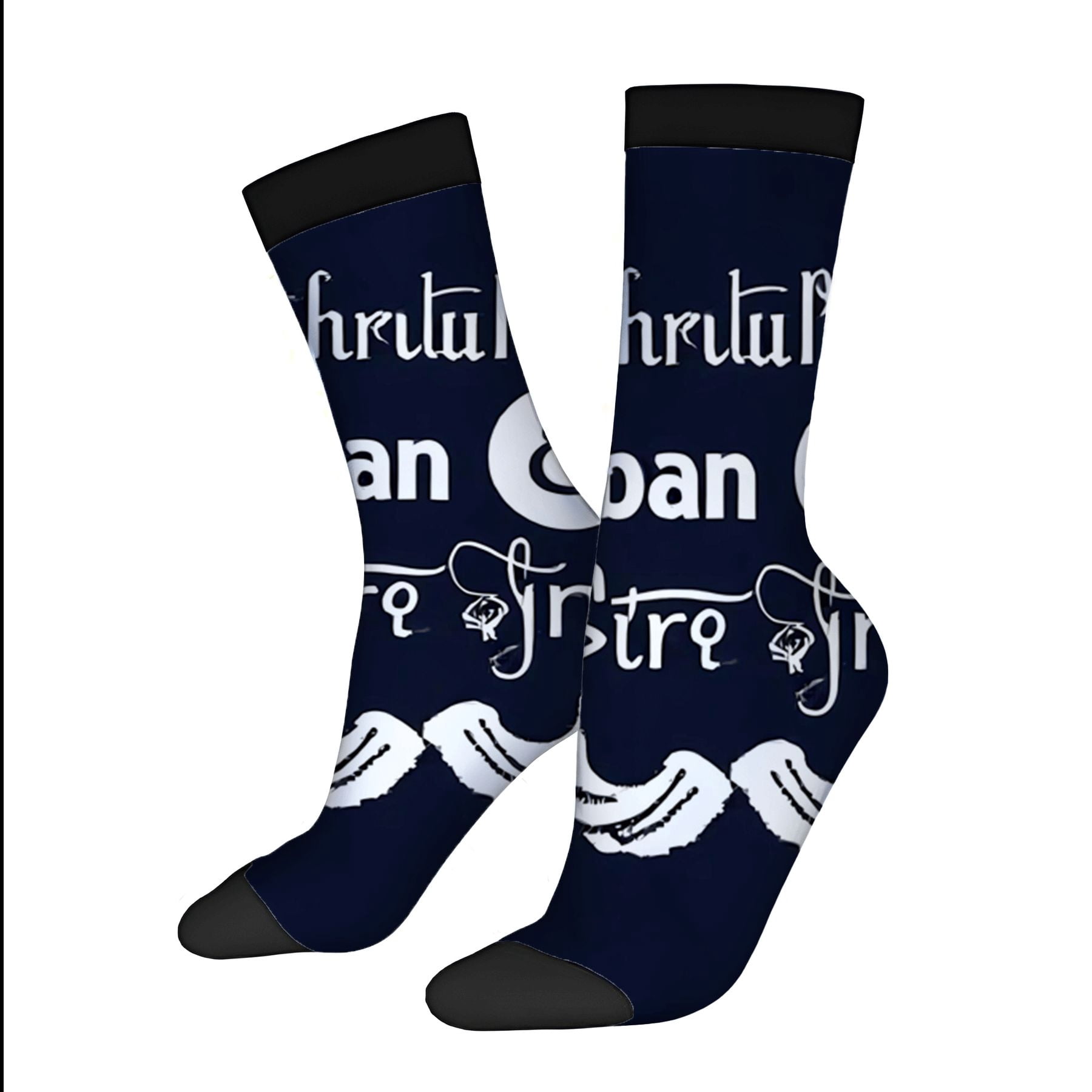 Four Seasons Universal Socks - 2 Pairs of Unisex Trendy Socks with Navy ...