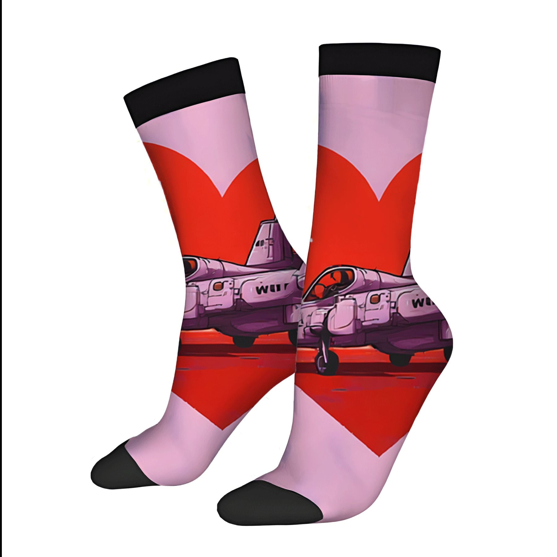 Four Seasons Universal Socks 2 Pairs of Unisex Trendy Socks with Pink ...