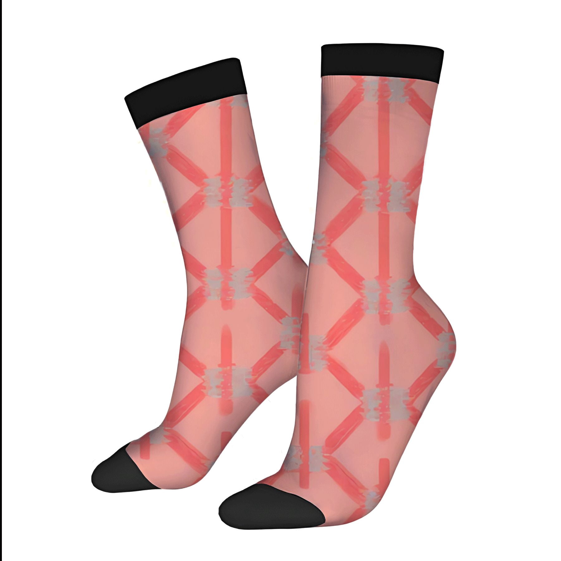 Four Seasons Universal Socks - 2 Pairs of Unisex Trendy Socks with Pink ...