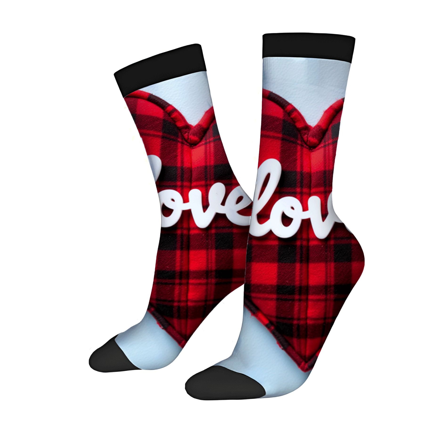 Four Seasons Universal Socks - 2 Pairs of Unisex Trendy Socks with Red ...