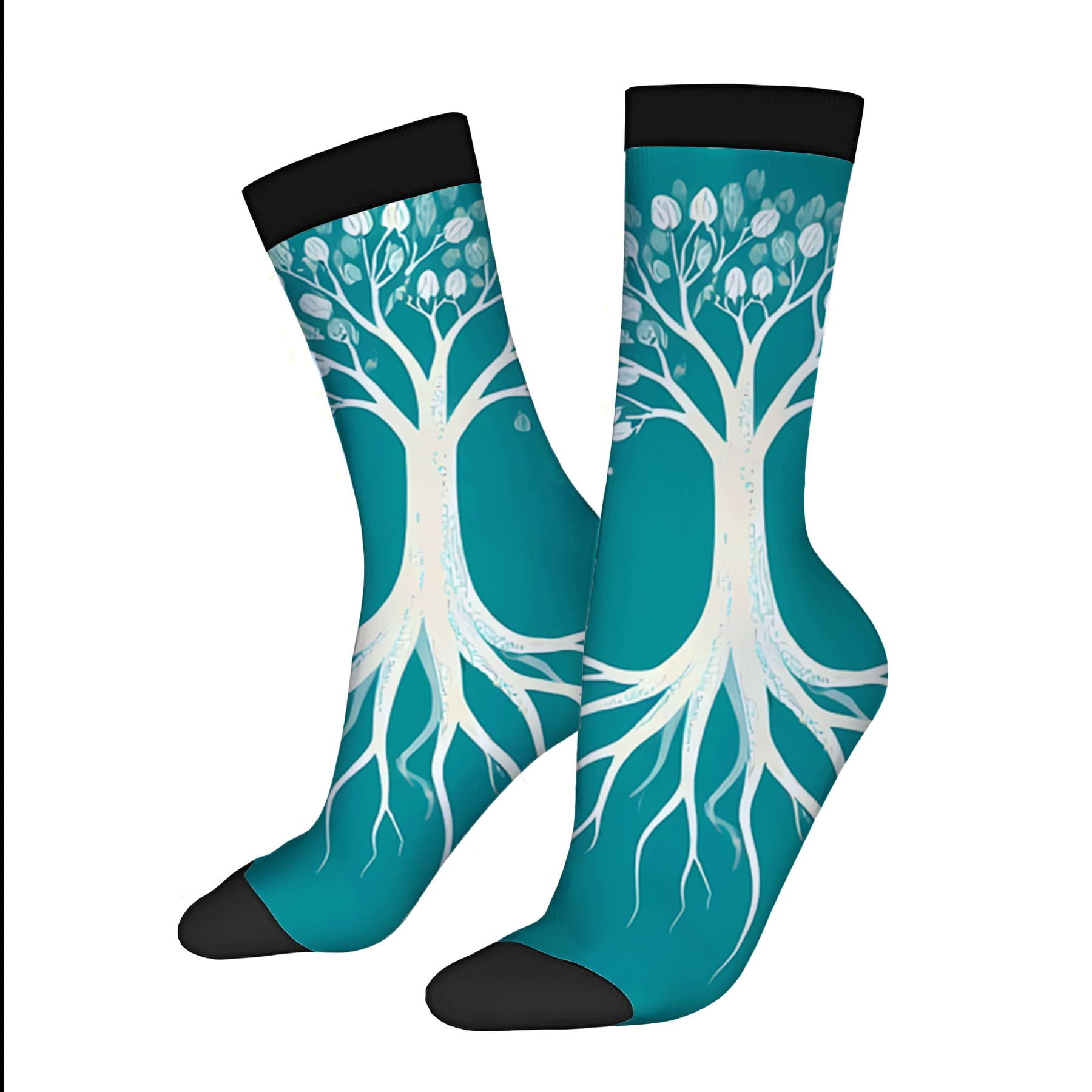 Four Seasons Universal Socks 2 Pairs of Unisex Trendy Socks with Teal ...