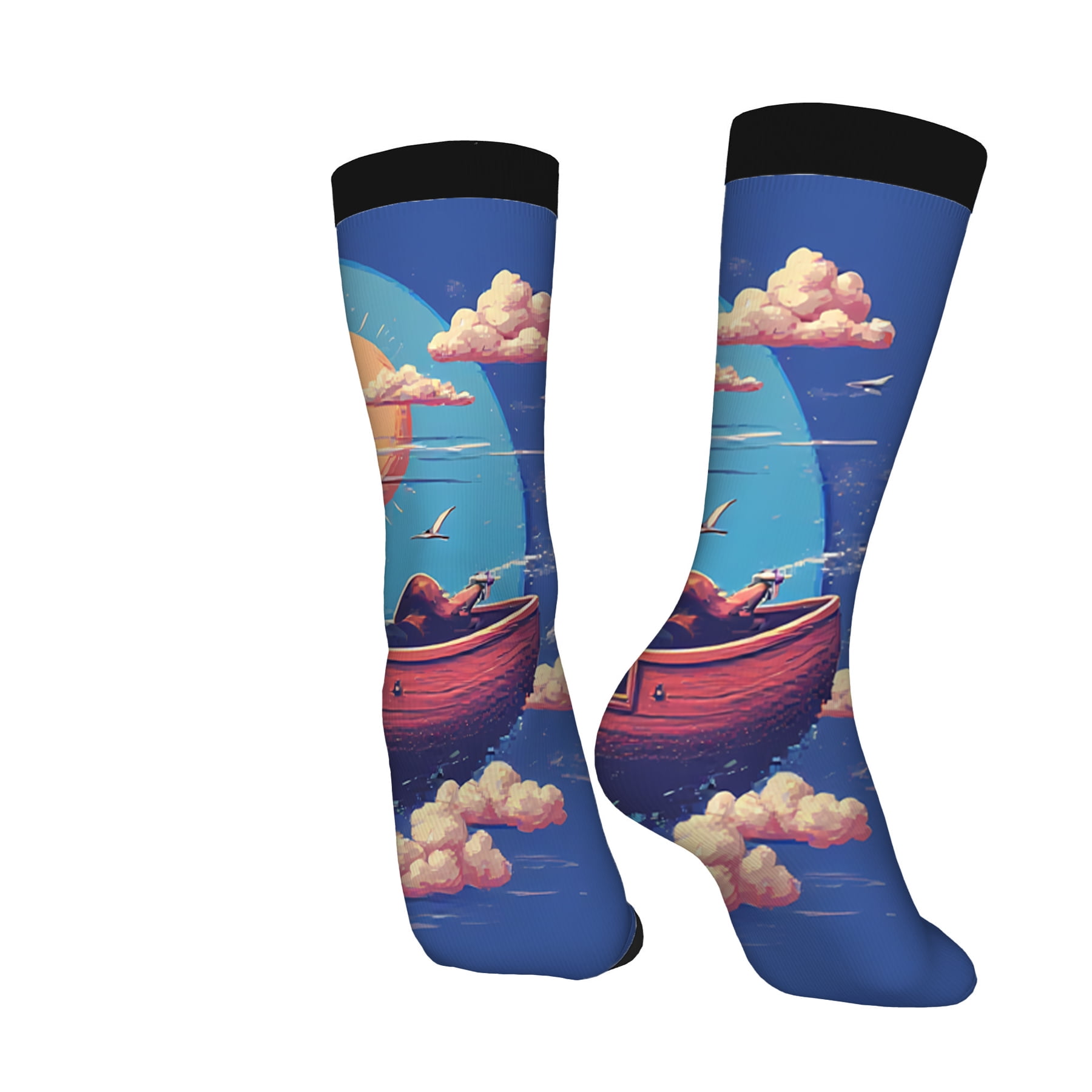 Four Seasons Universal Socks - 2 Pairs of Unisex Trendy Socks with ...
