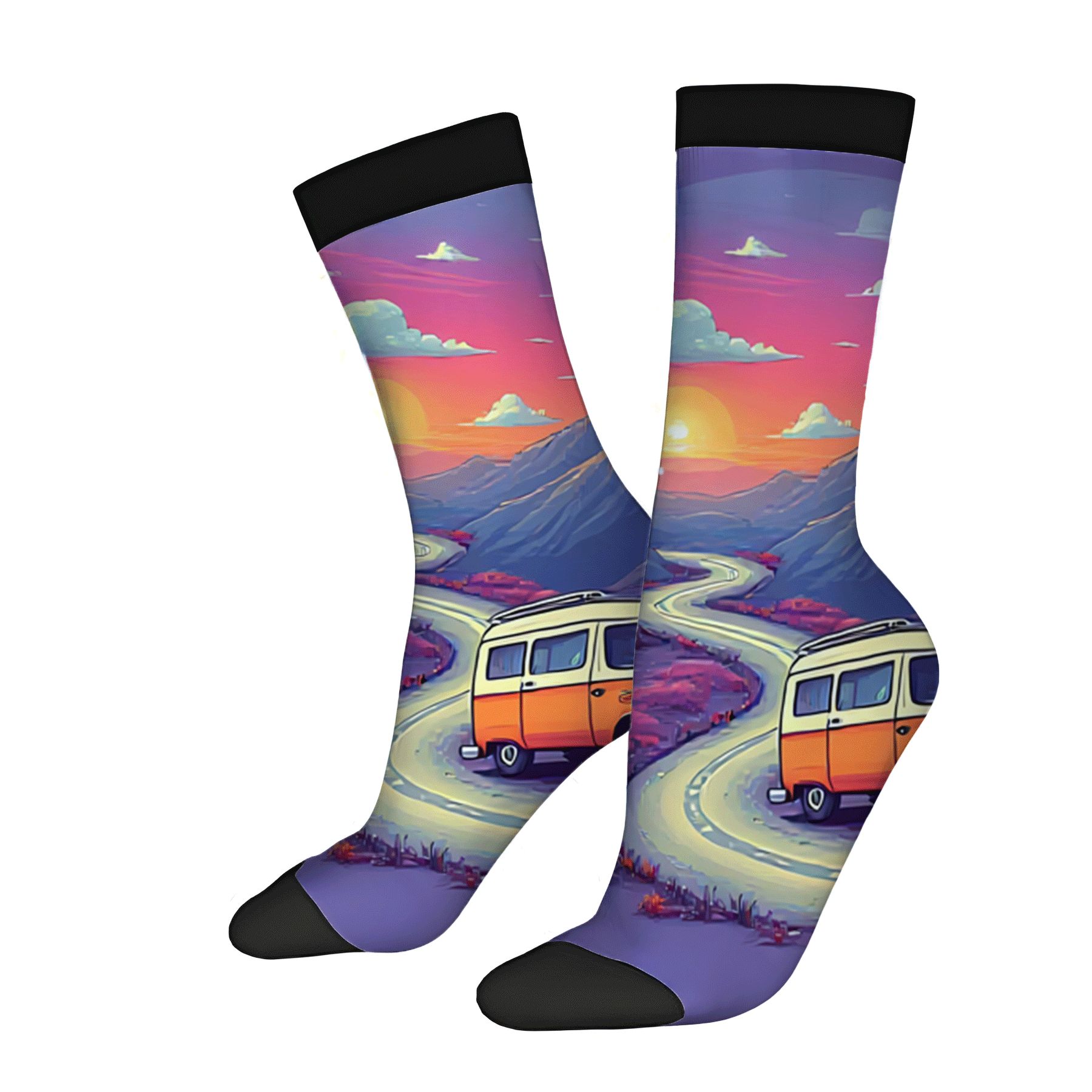 Four Seasons Universal Socks - 2 Pairs of Unisex Trendy Socks with ...