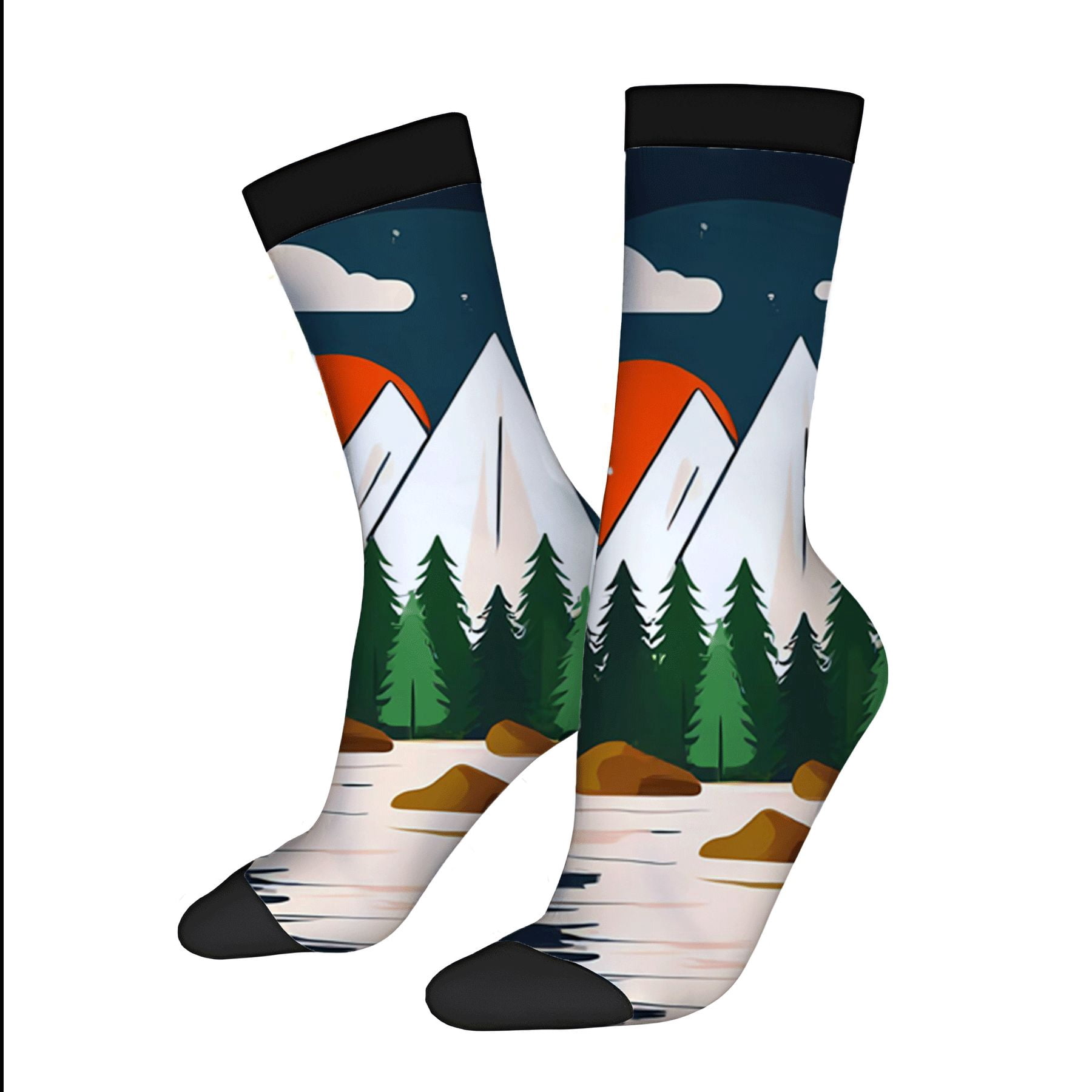 Four Seasons Universal Socks - 2 Pairs of Unisex Trendy Socks with ...