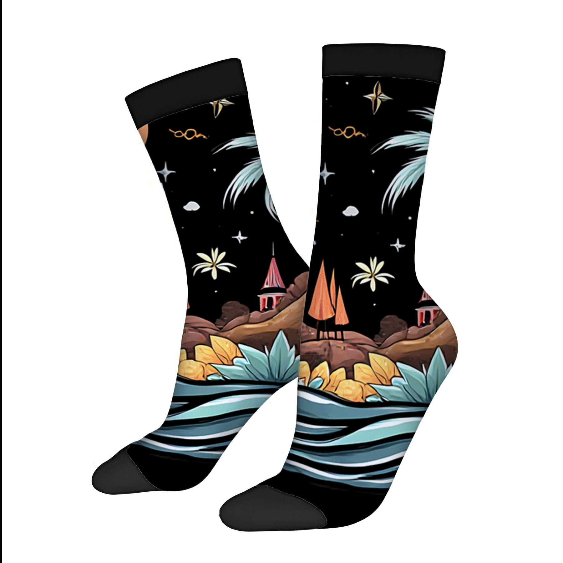 Four Seasons Universal Socks 2 Pairs of Unisex Trendy Socks with ...