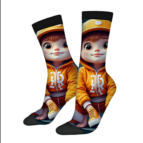 Four Seasons Universal Socks 2 Pairs of Vibrant Cartoon Character ...