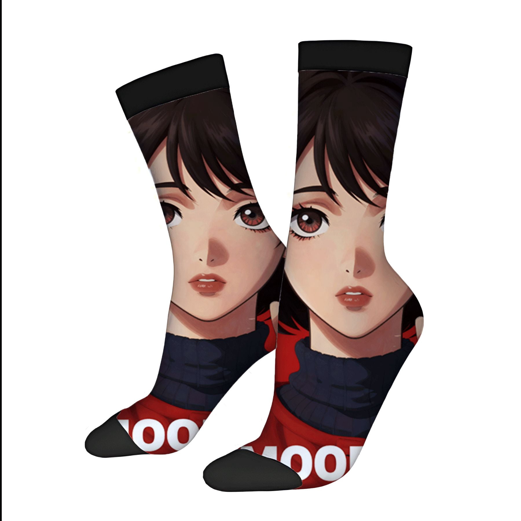 Four Seasons Universal Socks - 2 Pairs of Vibrant Cartoon-Style Socks ...