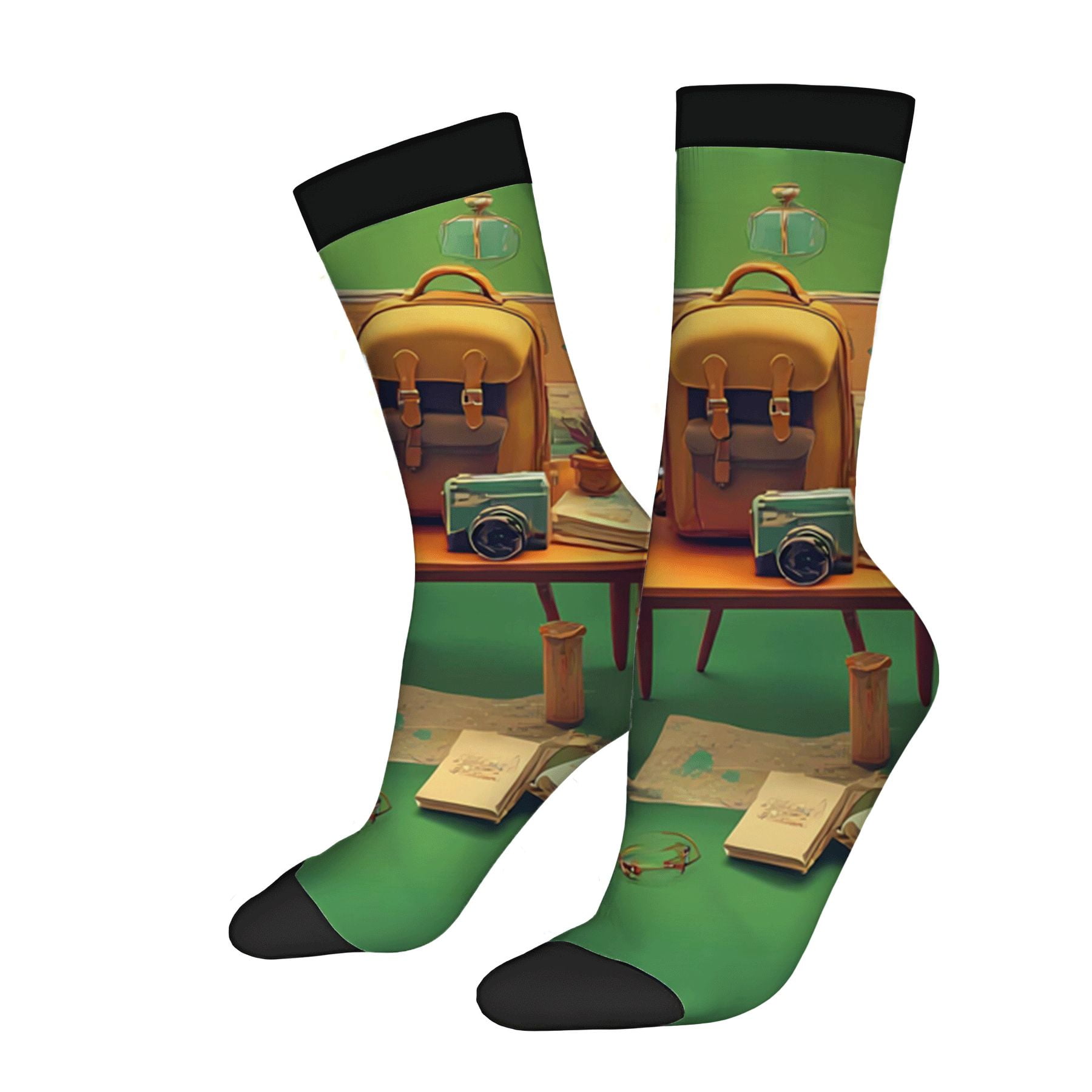Four Seasons Universal Socks - 2 Pairs of Vintage Travel Theme Socks ...