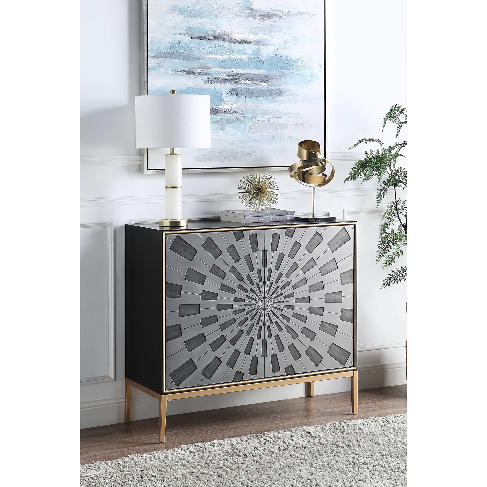 Four-Shelf Storage+Bold Finish Console”-“Gallery Foyer+Organize ...