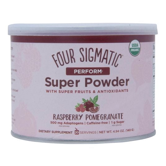 Four Sigmatic Boost Super Powder, Red Raspberry, Organic-6 x 4.94 oz ...