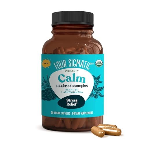 Four Sigmatic Calm Capsules | Vegan Stress Relief Supplement to Promote ...