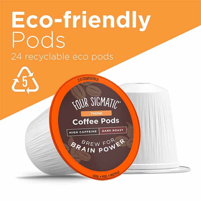 Four Sigmatic - Coffee Pods Think Organic, 3.9oz - Walmart.com