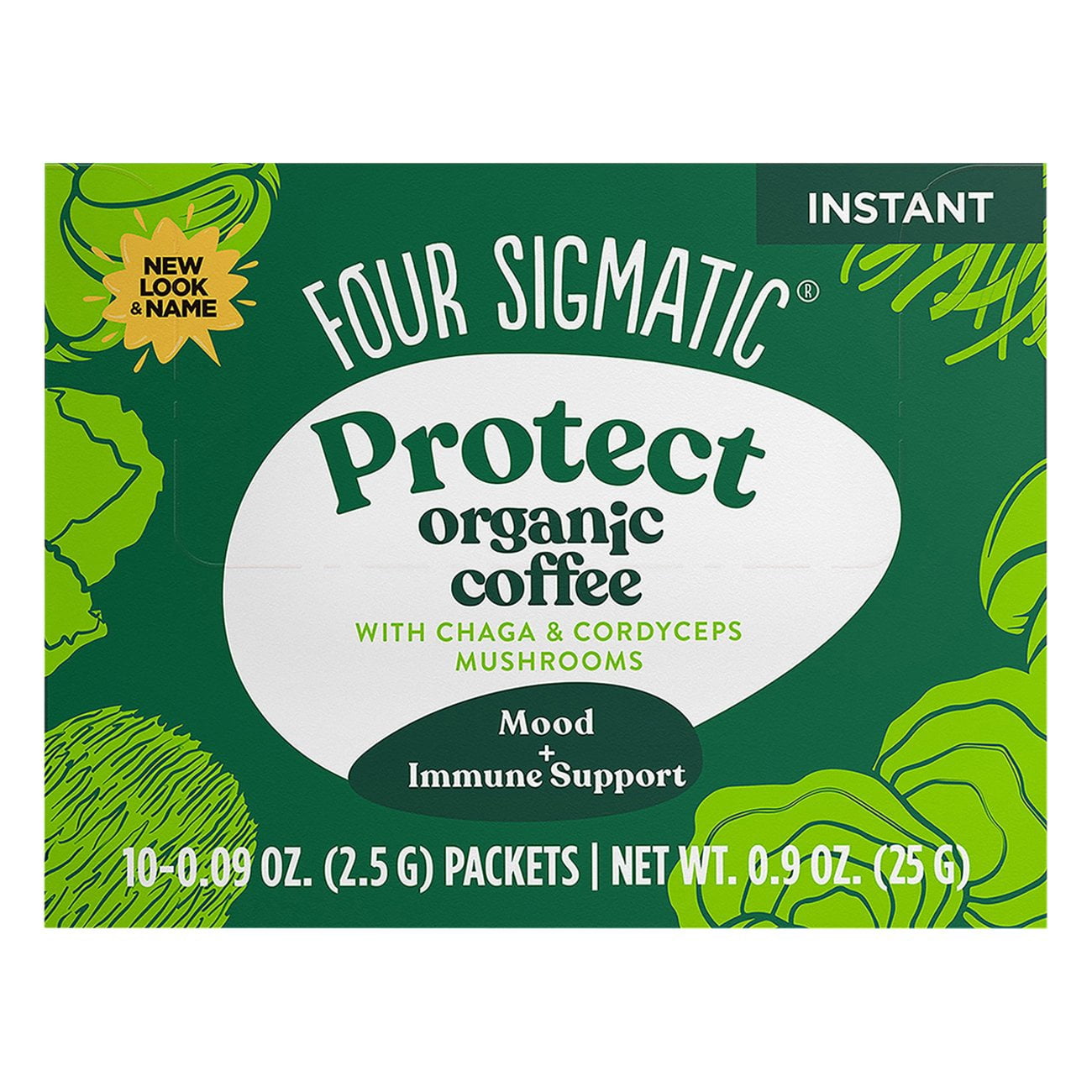 Four Sigmatic Protect Organic Coffee Mix Packets - 10 Count - Walmart.com