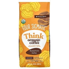 Four Sigmatic, Think, Organic Coffee with Lion's Mane Mushroom & Yacon ...
