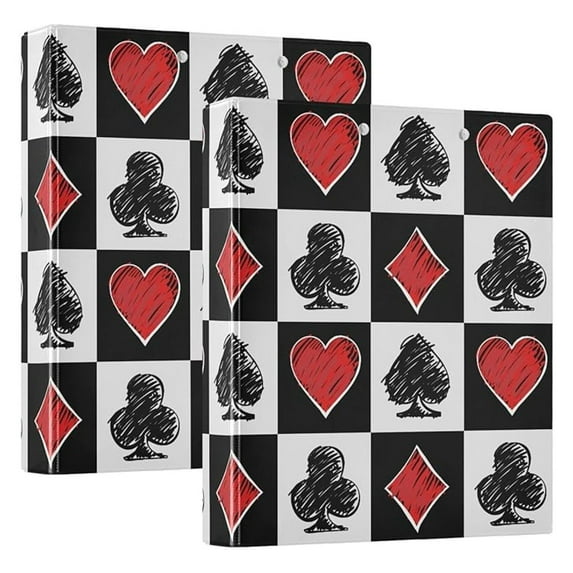 Four Signs 3 Ring Binder 1.5" Decorative D-Ring Binder with Clipboard&3 ...