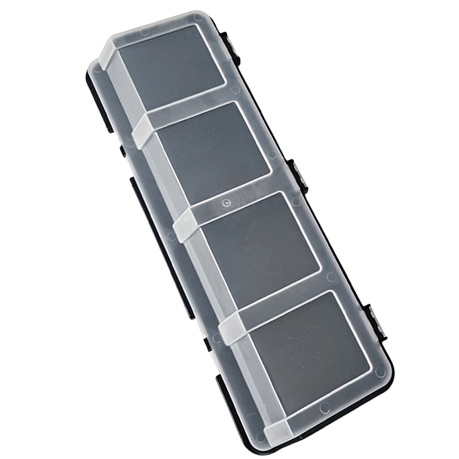 Four Slot Storage Box With Transparent Lid For Organized Screws And ...