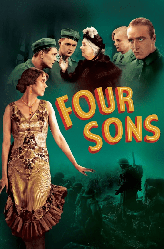 Four Sons (1928) 24x36 Movie Poster, Silent Drama Classic, Rare Vintage Film Art - Walmart.com