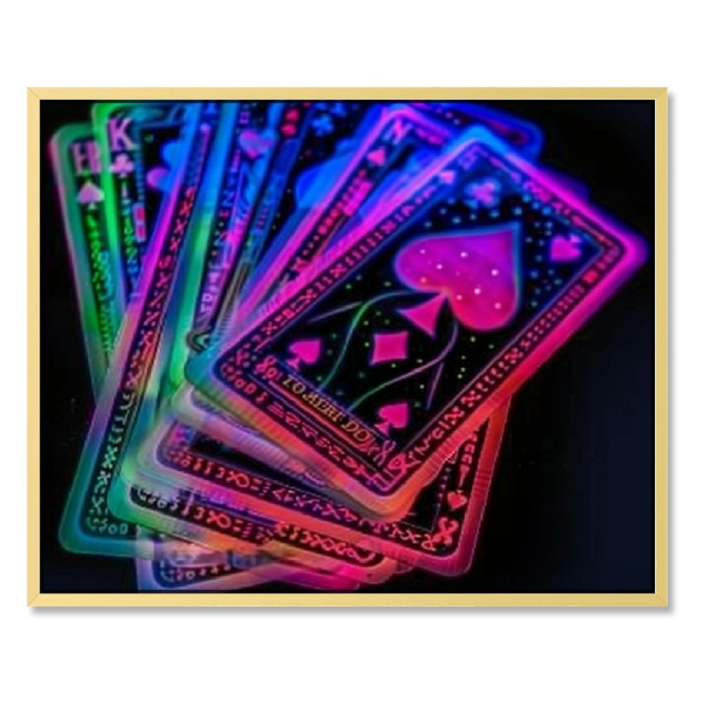 Four Spades Poker Cards Wall Art Canvas Painting Prints Hanging Picture ...