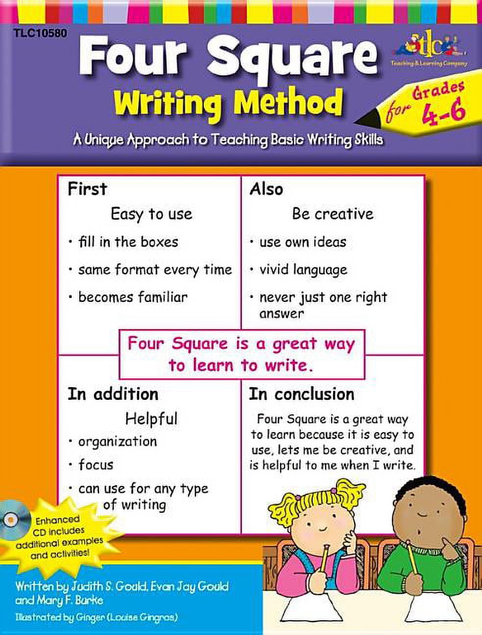Four Square: Writing Method Grades 4-6 W/Enhanced CD: A Unique Approach ...