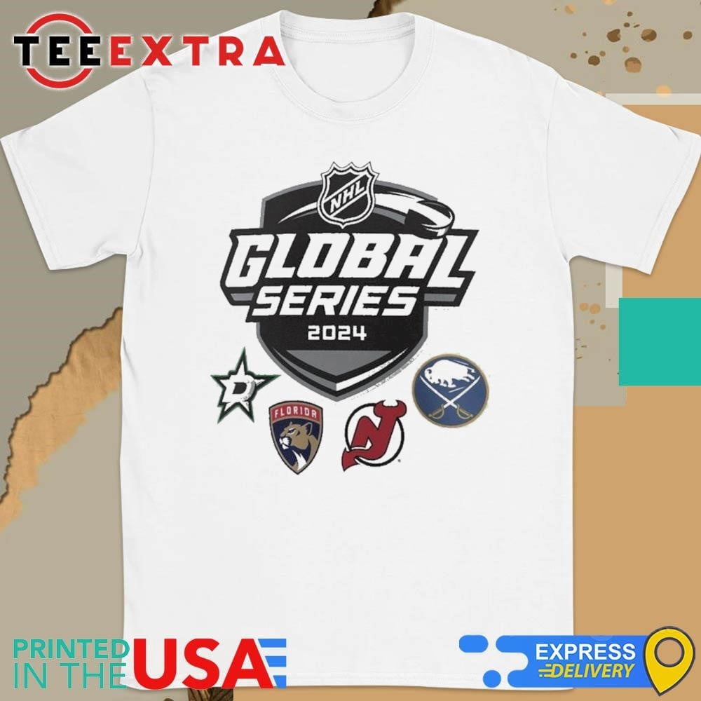 Four Teams Nhl 2024 Global Series Logo Shirt - Walmart.com
