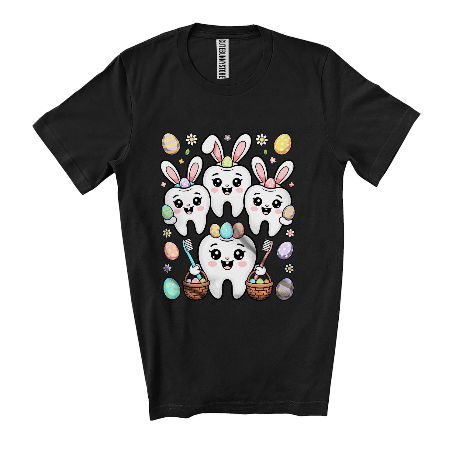 Four Teeth Holding Easter Eggs; Hunting Eggs Dentist Dental Assistant ...