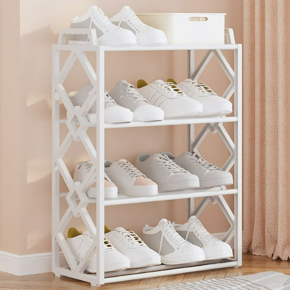 Four-Tier Shoe Rack Organizer - Stylish Storage for Bedroom, Entryway ...