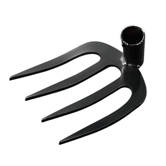 Four-Tooth Garden Rake Head, All Steel Iron Tillering Nail, Thickening ...