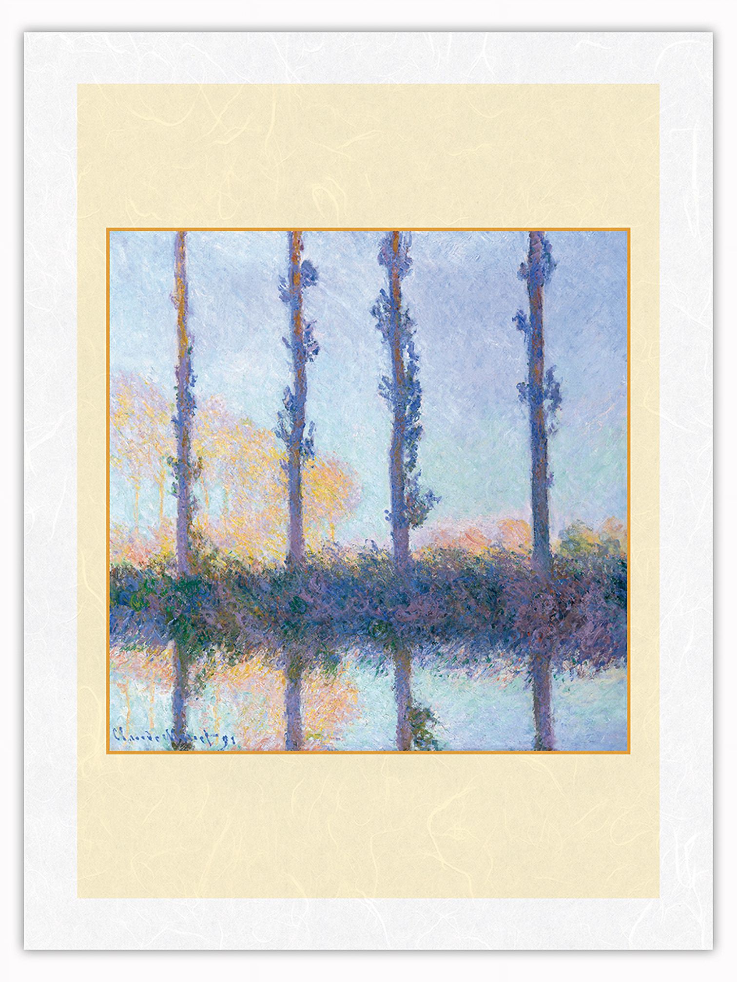The Four Trees - Epte River near Giverny France - From an Original ...